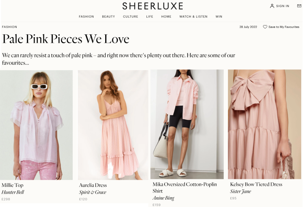 Sheerluxe - Aurelia Dress – Spirit & Grace